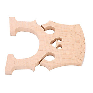 Cello Bridge,4/4 3/4 Cello Maple Bridge Maple Wood Self Adjusting Fitted Bridge Musical Instrument Replacement Accessory (Pack of 2)(Wood Color 4/4) Cello Bridge cello bridge cello bridge 4 4