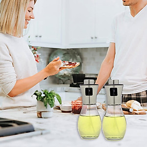 Oil Spray Bottle,200ml Oil Spray Versatile Glass,Olive Oil Sprayer Mister,Olive Oil Spray for Essential Oils | Cooking Oil Sprayer Salad Dressing Mister | Baking, Frying, BBQ
