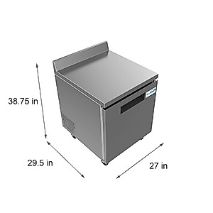 KoolMore RWT-1D-6C Commercial, Refrigerator Single Door, Stainless Steel