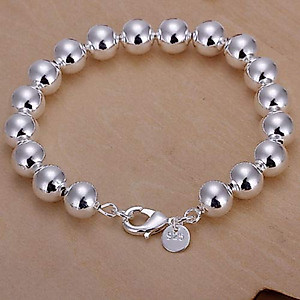 UltraSunday Wholesale Price 925Sterling Silver Lovely Prayer Beads Ball Bracelet 10MM H136