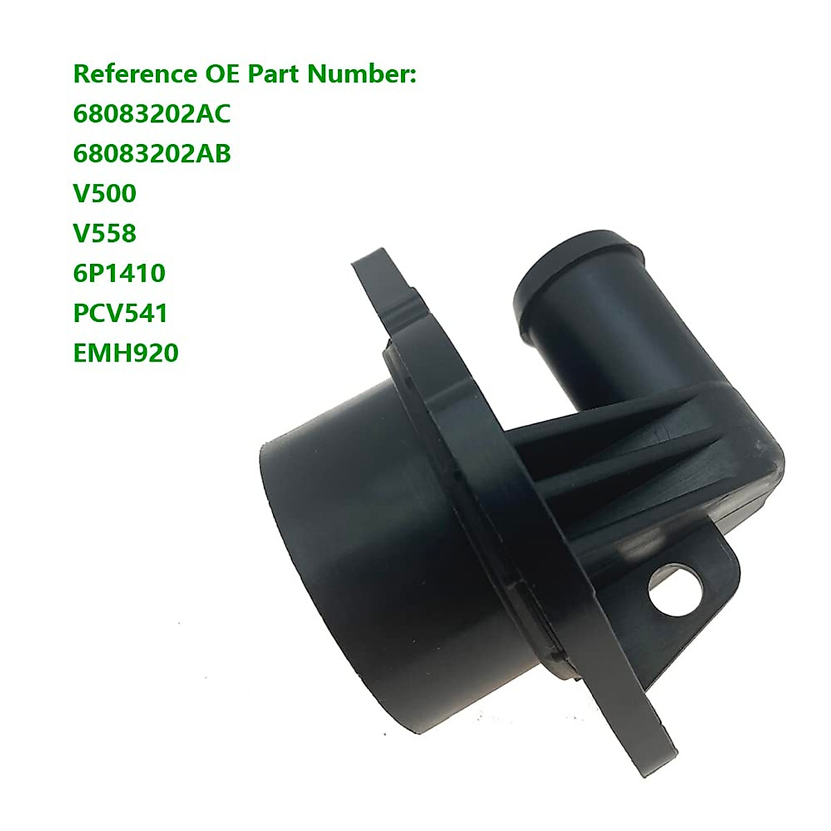 Positive Crankcase Ventilation PCV Valve Compatible with Chrysler 200 300 Town Country Dodge Challenger Charger Durango Grand Journey Jeep Grand Cherokee Wrangler Ram Replace 68083202AC 68083202AB