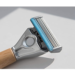 Bulldog Mens Skincare and Grooming Sensitive Skin Razor Blades Refills for Men, 4 Count