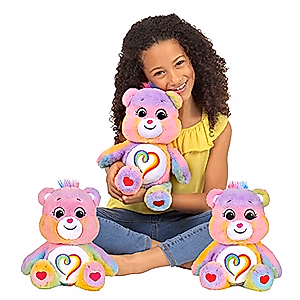 Basic Fun Care Bears | Togetherness Bear 35cm Medium Plush | Collectable Cute Plush Toy, Cuddly Toys for Children, Soft Toys for Girls Boys, Cute Teddies Suitable for Girls and Boys Ages 4 22077