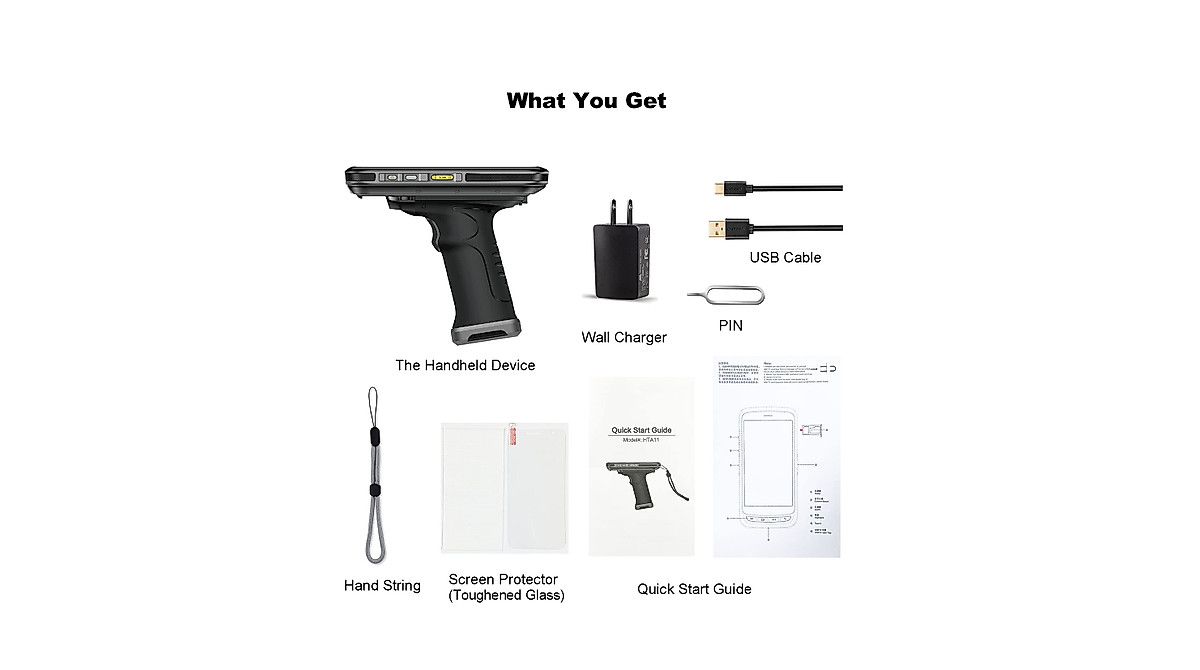 Android Handheld Data Terminal with Rugged 1D/2D Barcode Scanner ...