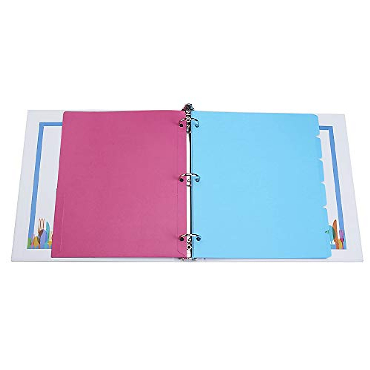 Modern Cuisine Recipe Organizer Binder Bundle with Recipe Cards and Recipe Card Protectors