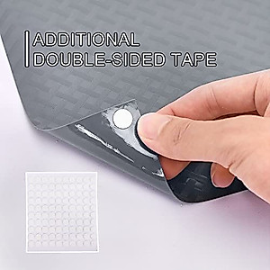 Moretoes Shelf Liners for Kitchen Cabinets, Waterproof and Oil-Proof Non Adhesive Liner, 12 Inch x 10 Feet EVA Plastic Durable Washable Drawer Liner for Pantry Cupboard Gray