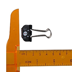 dohobby Cat Metal Binder Clips, Black Medium Paper Clamps Binder Clips, Book Clip Set, for Home Desk Organizers Office Supplies, 12Pcs