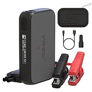 TYPE S 1000A Car Jump Starter – UL Certified 12V Battery Booster for 6L Gas & 3L Diesel Portable Power Bank Qi Charging USB-C LED Flashlight, Compact, Easy to Use, Must-Have for New Drivers & Families