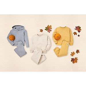 Gerber Baby Girls Toddler 2-Piece Fleece Sweatshirt and Jogger Set, Oatmeal Heather, 18 Months