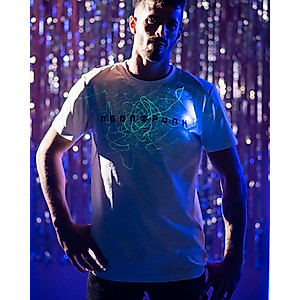 NeonPunk Magical Interactive Glow in The Dark T Shirt with Light Pen - Adult X-Large