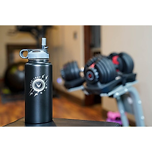 32oz Air Force Stainless Steel Insulated Water Bottle with Engraved USAF Logo - Air Force Gifts for Veterans | Disabled USMC Vet Owned SMALL Business