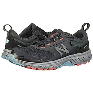 New Balance Women's 510 V5 Trail Running Shoe, Gunmetal/Wax Blue/Wax Blue, 8.5