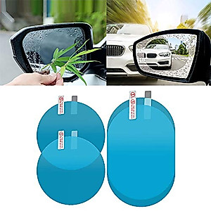 Connoworld Anti Fog Film Car Rear View Mirror Waterproof Film Protective Film Car Rearview Mirror Rearview Mirror Film Protective Shields Oval