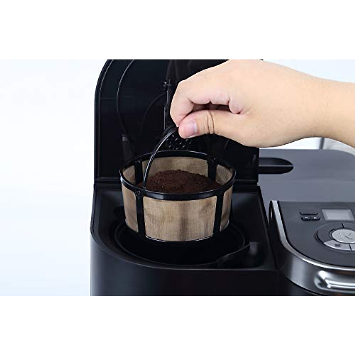 Reusable Keurig K Duo Coffee Filter Only for K-Duo Essentials and K-Duo Brewers Machine, Reusable Mesh Ground Coffee Basket by Geesta