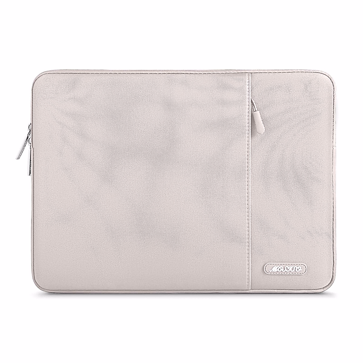 MOSISO Laptop Case 16 inch, 15-15.6 inch Laptop Sleeve Compatible with MacBook Pro 16 M4 M3 M2 M1, HP Acer Dell Lenovo ASUS Notebook, Polyester Vertical Computer Sleeve Bag with Pocket, Stone Gray