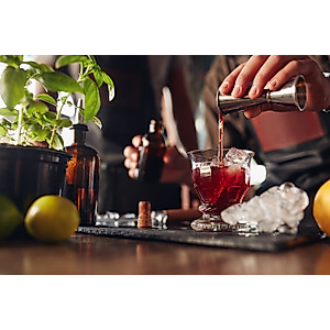 HIC Kitchen Japanese-Style Double Cocktail Jigger, 18/8 Stainless Steel, 4.75-Inches, 0.5-Ounce to 2-Ounce…