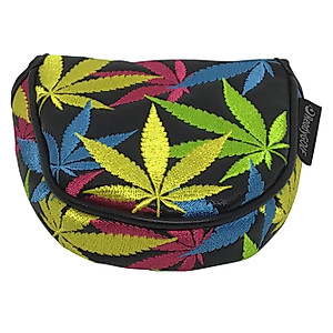 ReadyGOLF Weed All-Over Embroidered Putter Cover - Mallet