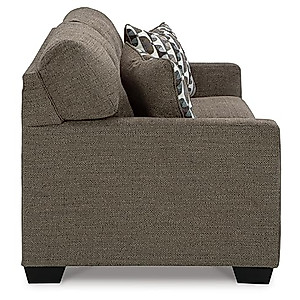 Signature Design by Ashley Mahoney Contemporary Tufted Sofa, Dark Brown