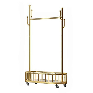 YASEZ Balcony Hanger Vertical Wheel Hanger Metal Corridor Accessories Furniture Floor-to-Ceiling Hanger (Color : D, Size : 100cm)