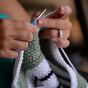 Yarn for Crocheting and Knitting, QLRFFLJOY Soft Crochet Yarns Skeins Multicolored Yarn Balls DIY Yarn Skein for Making Shoes, Sweater, Hat, Gloves, Scarf, Socks