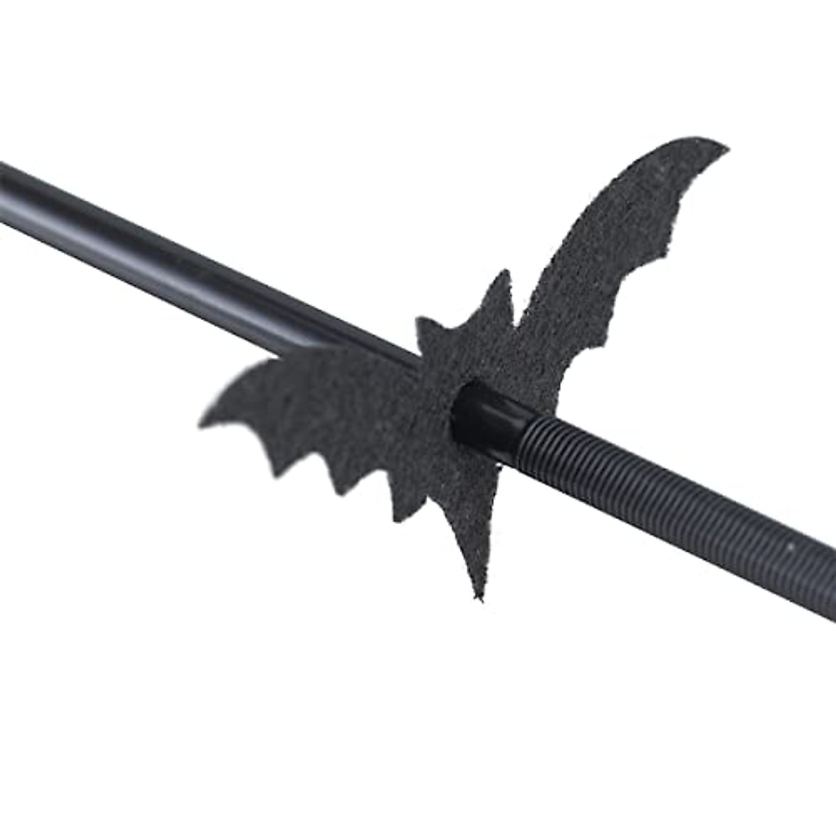 BinaryABC Halloween Bat Straws,Halloween Party Straws,Halloween Drinking Straws,Halloween Party Favors Decorations Supplies,50Pcs