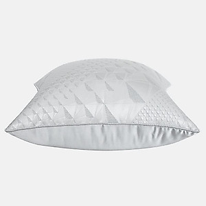 GRETD Grey Geometric Pattern Sofa Pillow Designer Living Room Soft Fashion Bedside Cushion ( Color : A , Size : 50cm*50cm )