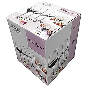 Amlong Crystal All-Purpose Wine Glasses, 17oz, Set of 4