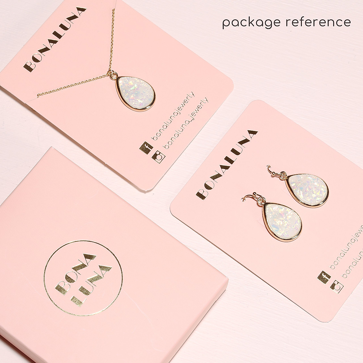 BONALUNA Bohemian Wood And Marble Effect Oblong Shaped yellow-gold-plated-bronze Drop Statement Earrings (TURQUOISE)