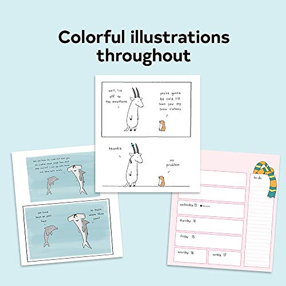 Liz Climo 2021 Engagement Calendar: (Weekly Calendar of Animal Comic Strips, Funny Animal Cartoon Planner Calendar)