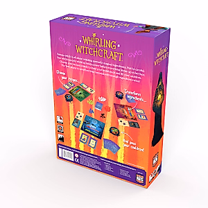 AEG Whirling Witchcraft | Use Recipes, Generate Magical Ingredients & Overflow Opponent's Cauldron | Halloween Board Game | 2-5 Players | Ages 10+
