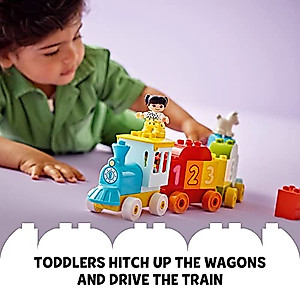 LEGO DUPLO My First Number Train - Learn to Count 10954 Building Toy; Introduce Boy and Girl Toddlers Age 2,3,4,5 Year Old to Numbers and Counting; New 2021 (23 Pieces)