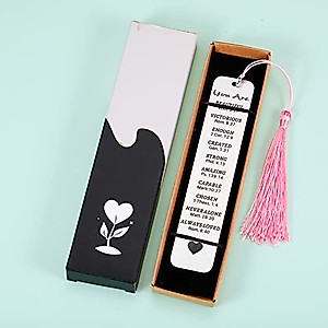 Inspirational Christian Bookmark Gifts for Women Christmas Stocking Stuffers Bible Verse Christian Gift for Book Lovers Girls Daughter Birthday You are Beautiful Friends Religious Church Bulk Gifts