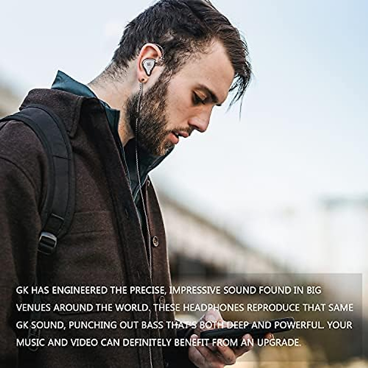 KZ ZAS IEM Earphones,16-Unit Hybrid High-Frequency 7BA+10mm Dual DD HiFi Stereo Sound Earphones Noise Cancelling Earbuds Built-in Callable in-Ear Headphones Wired(White with Microphone)