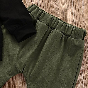 Toddler Baby Boy Fall Winter Outfits Clothes Set Printed Tops Pants Leggings 0-3 Y(Long Sleeve, 18-24 Months)