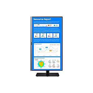 SAMSUNG 27” SR650 Series 1080p Computer Monitor for Business, 75Hz, VGA, HDMI, DisplayPort, USB Hub, Eye Saver Mode, 3-Year Warranty, ‎LS27R650FDNXZA, Black
