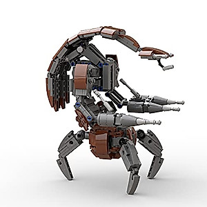 Space Wars Droideka Destroyer Droid Building Block Set, Battle Broids Action Figures Building Set, Collection of Building Toys for Kids and Adults,Collectible Suitable for Space War Fans(490 Pcs)