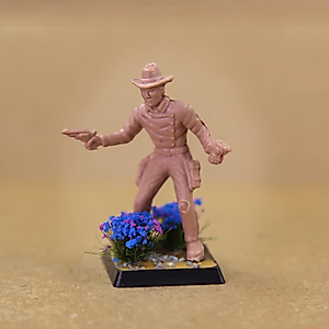 Miniature Vegetation Bushy Shrubs Tuft Flowers with Model Bases War Game DIY Railway Terrain Scenery (D)