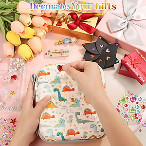 ROADPLUM 4100Pcs Gem Stickers for Crafts, 10 Sheets Self Adhesive Gemstones Pearl Jewels Stickers for Kids Crafts, Stick on Gems Pearls for Hair, Bling Rhinestone Stickers for Decoration