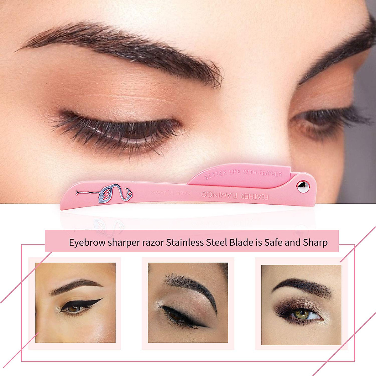 Limo Eyebrow Razor, Facial Hair Trimmer, Eyebrow Shaver Razor, Face Razor and Eyebrow Sharper for Women and Men 3 PCS