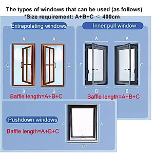 APAYADO Window Seal for Portable Air Conditioner 157in with 1.5M Exhaust Hose For Better sealing - NO NEED TO PREPARE ADDITIONAL HOSES