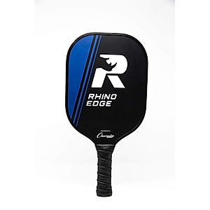 Champion Sports Wooden Pickleball Paddle: Rhino Edge Wood Pickleball Paddle - Indoor/Outdoor Pickle Ball Paddles - Red/Black Racket