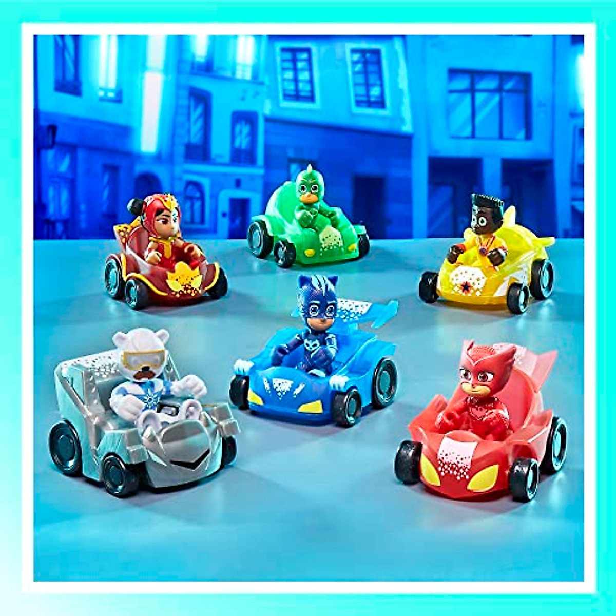 PJ Masks Power Heroes Racer Collection Preschool Toy with 6 Action Figures and 6 Vehicles for Kids 3 Years Up (Amazon Exclusive)