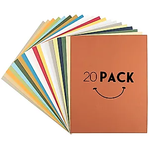 Golden State Art, 11x14 Matboard Mat Board Blanks - Assortment Color Uncut Mats for DIY Projects, Presentation Boards, Art Crafts (20 Pack)