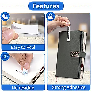 6-Pack P Touch Label Tape, TZe-231 TZ Tape 12mm 0.47 Inch Laminated White TZe231 TZe 231 Compatible with Brother P-Touch Label Maker PT-H110 PT-D210 D220 D600 D400 D400AD D610BT P710BT, Black on White