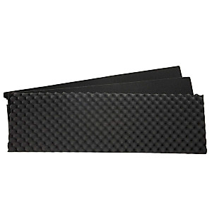 Monoprice Weatherproof Hard Case - 47 x 16 x 6 Inches, With Wheels and Customizable Foam, Shockproof, IP67, Ultraviolet And Impact Resistant Material, Black - Pure Outdoor Collection