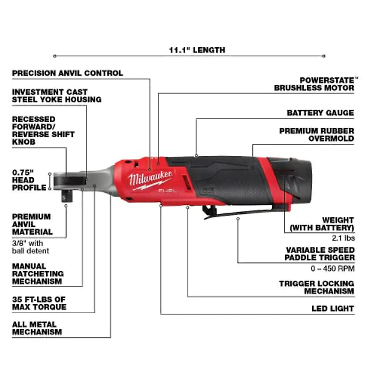 3/8" High Speed Ratchet Kit 2567-21H