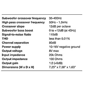 Sound Storm Laboratories SX210 2 Way Car Electronic Crossover with Remote Subwoofer Control