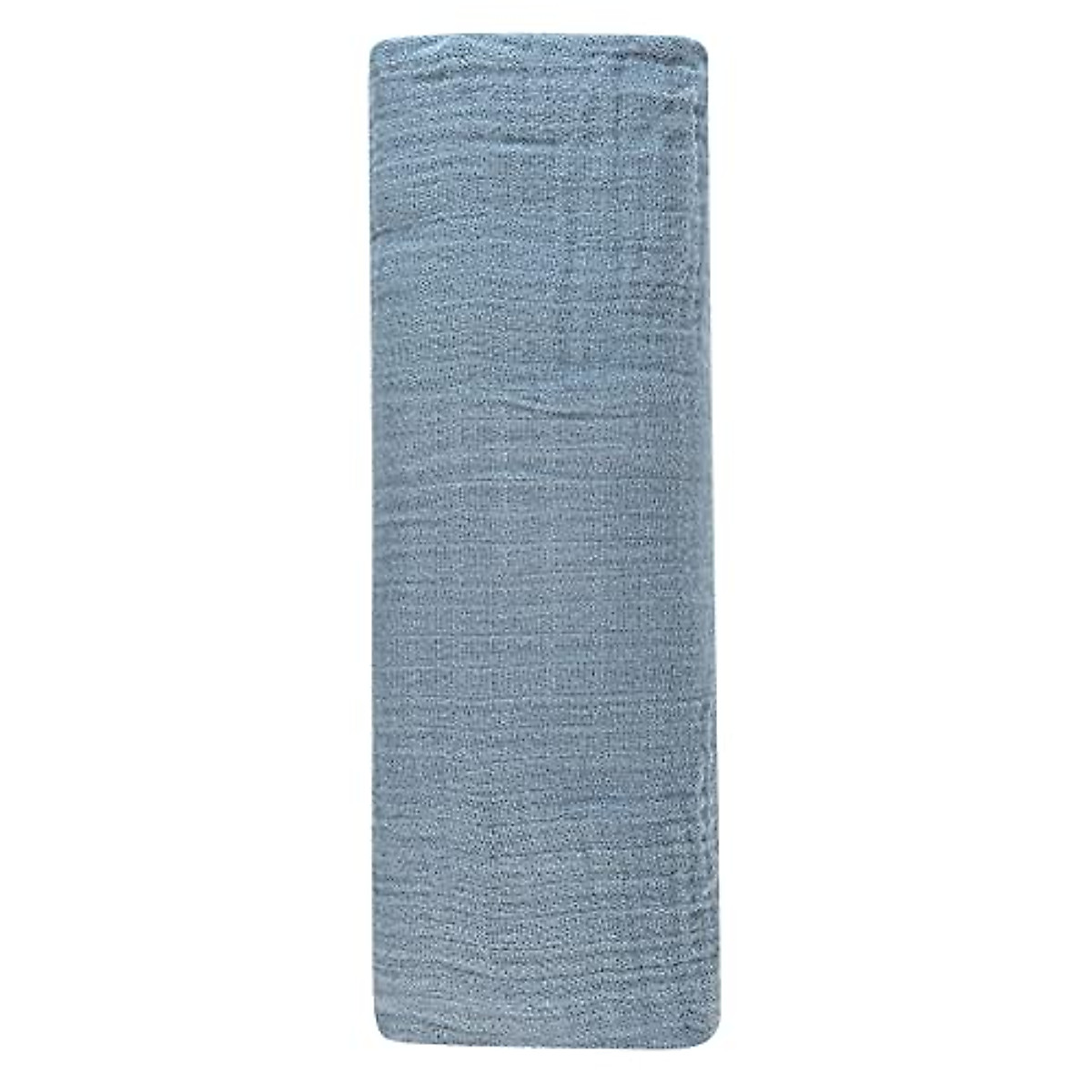 Ely's & Co. Cotton Muslin Swaddle Blanket 1-Pack for Baby Boy— 100% Cotton Muslin Extra-Large Swaddle Blankets (47” x 47”) Ocean Blue