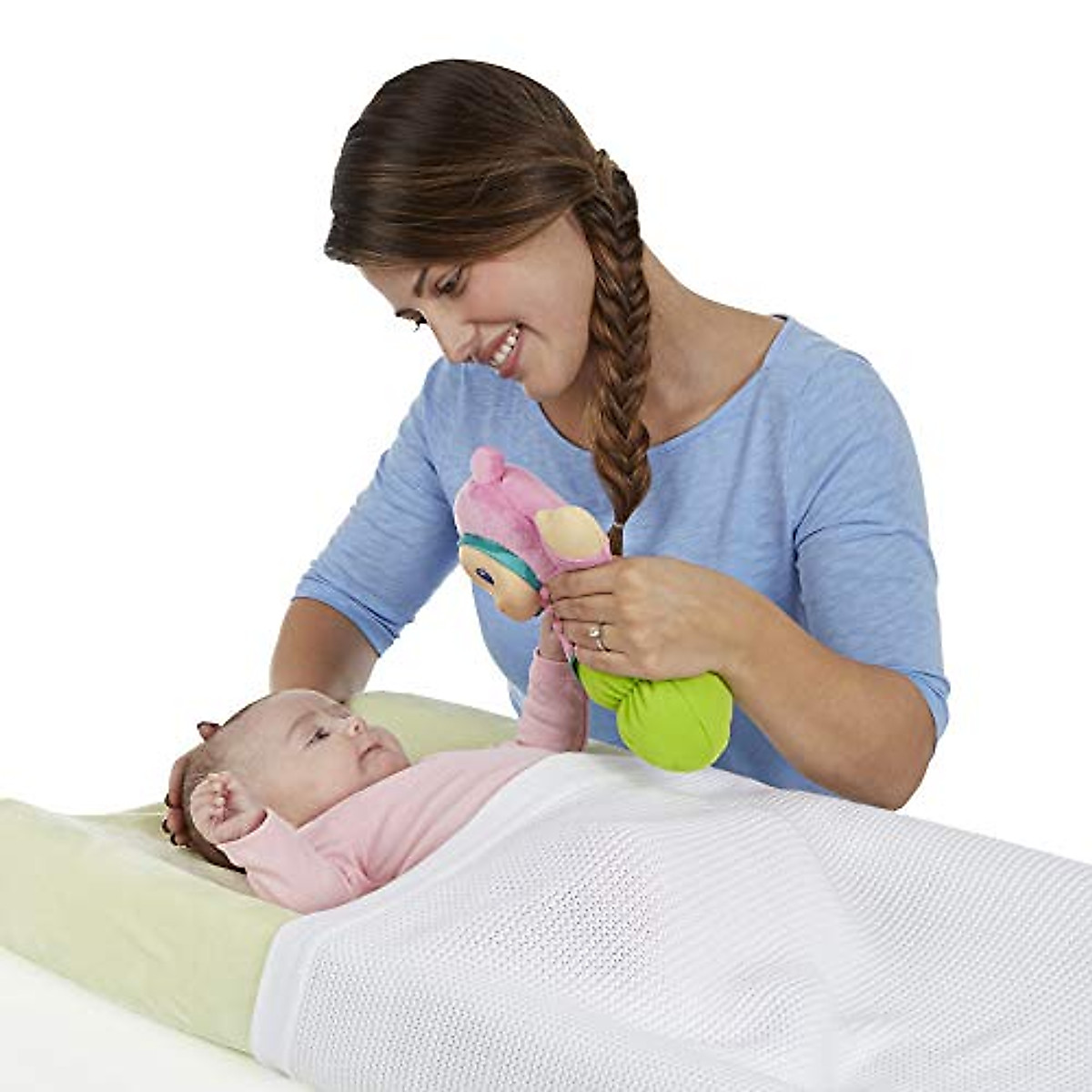Playskool A1202F03 Glo Worm (Pink) Soft Toy for Babies with Soothing Melodies, Multi-Coloured - Amazon Exclusive