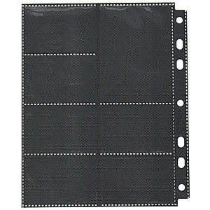 Ultimate Guard Pages 14 Pocket Stand Card Sleeves (10 Piece), Black, Mini